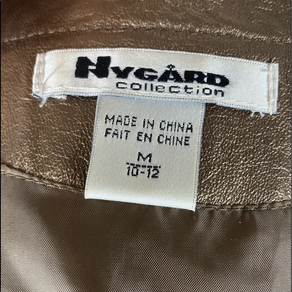 Peter Nygard | Jackets & Coats | Nygard Collection Bronze Leather ...